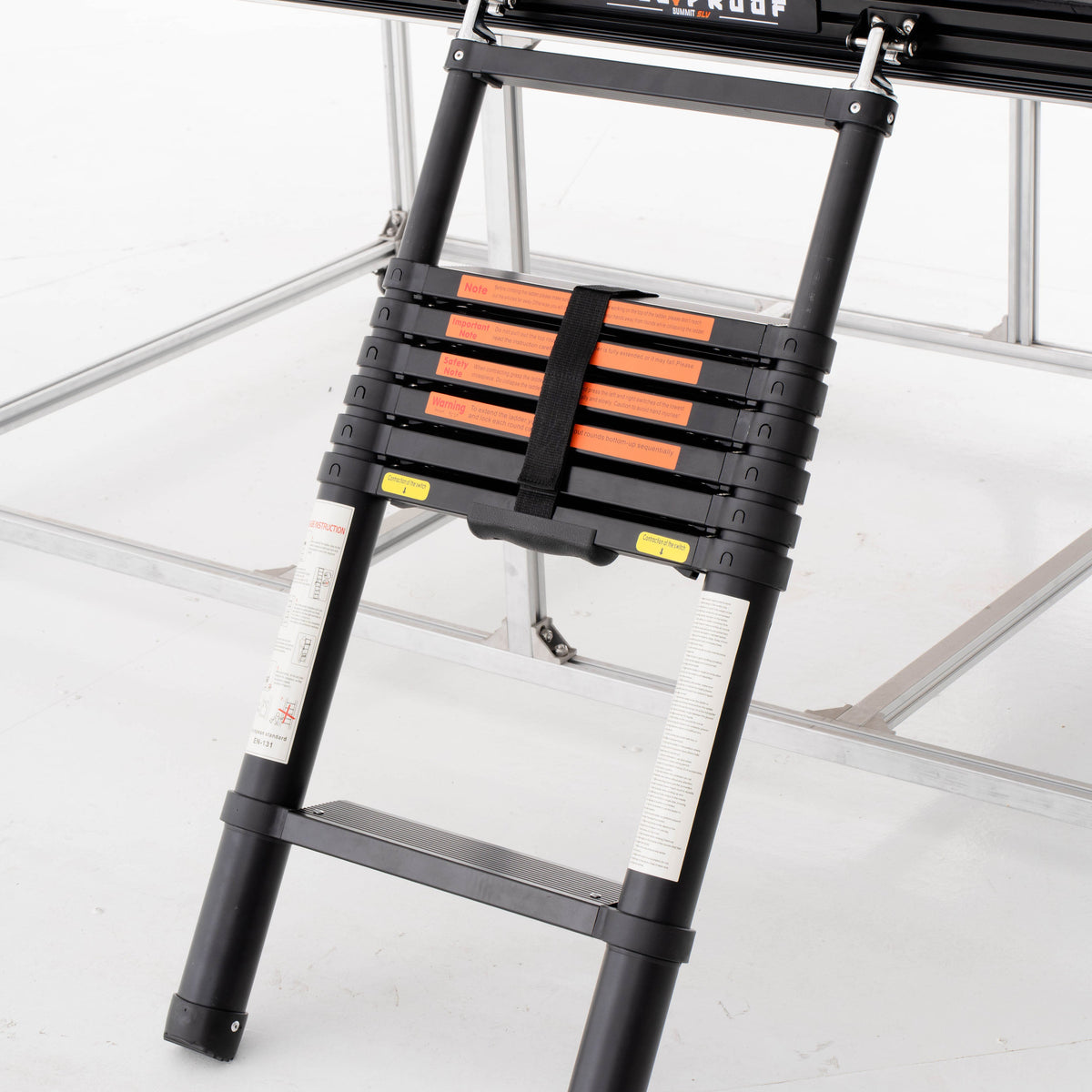 WIDE STEP Angled Telescopic Rooftop Tent Ladder | Camping | BULL PROOF ...