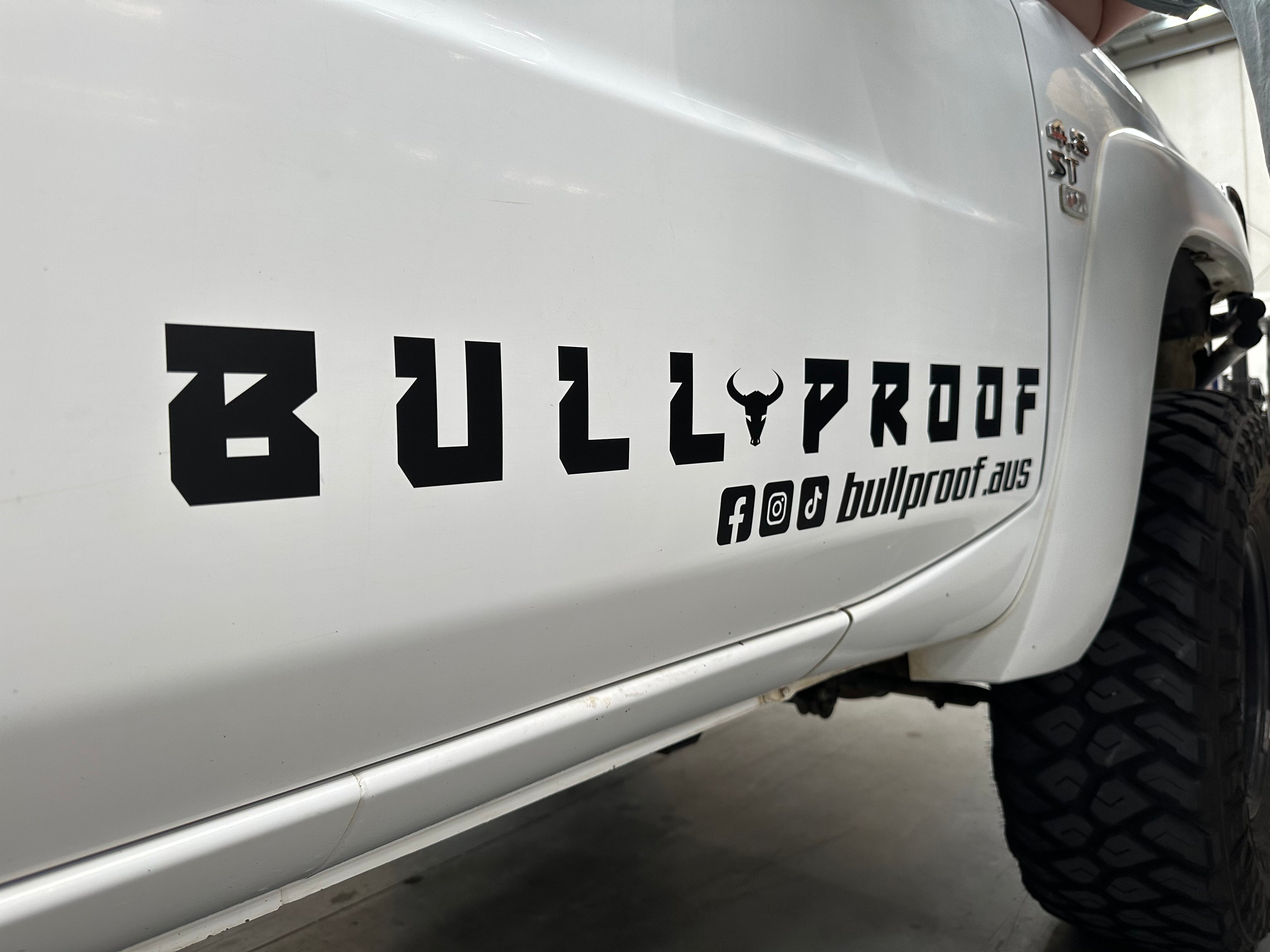 Sticker Application – Bull Proof Pty Ltd