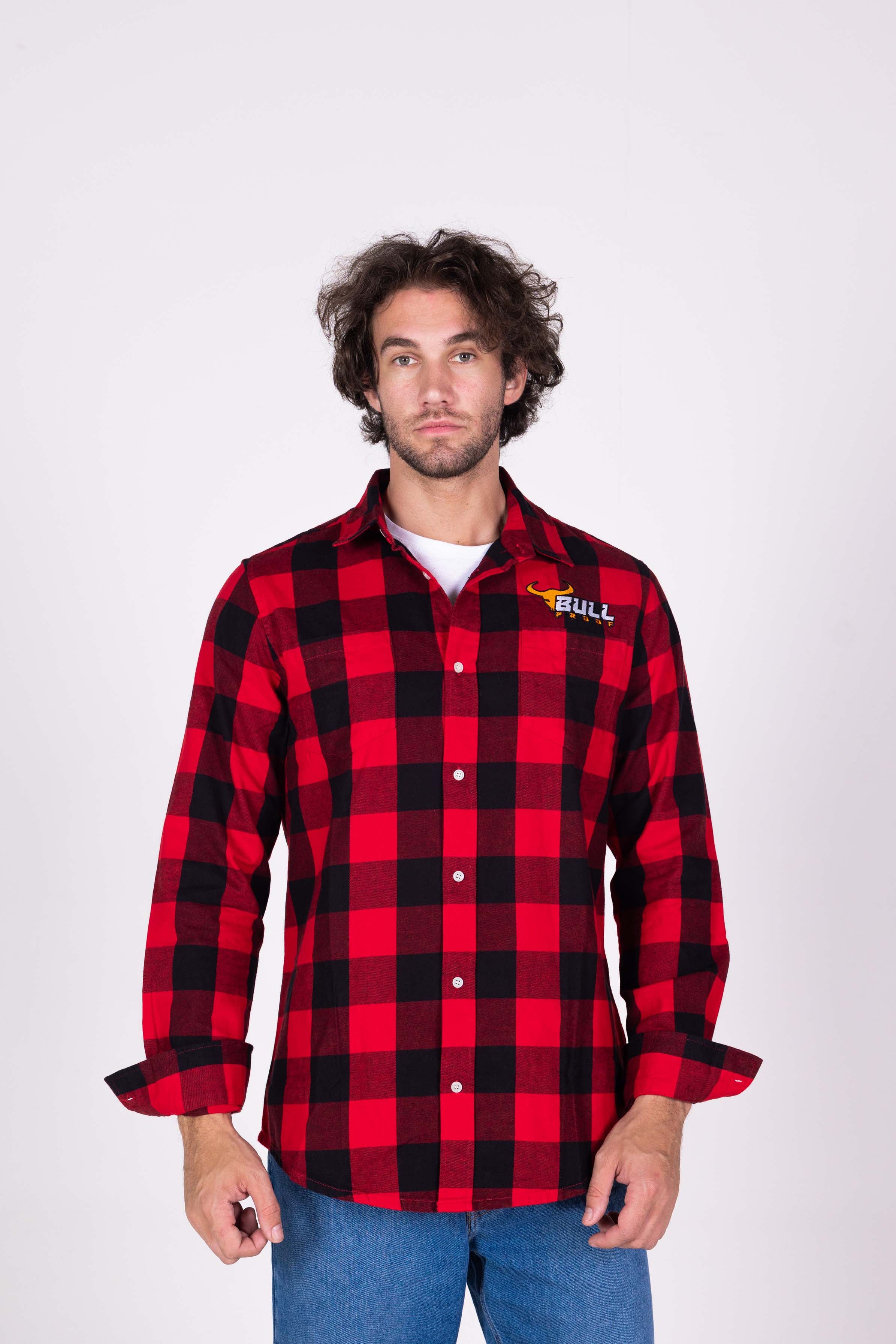 Red Check Flannel – Bull Proof Pty Ltd